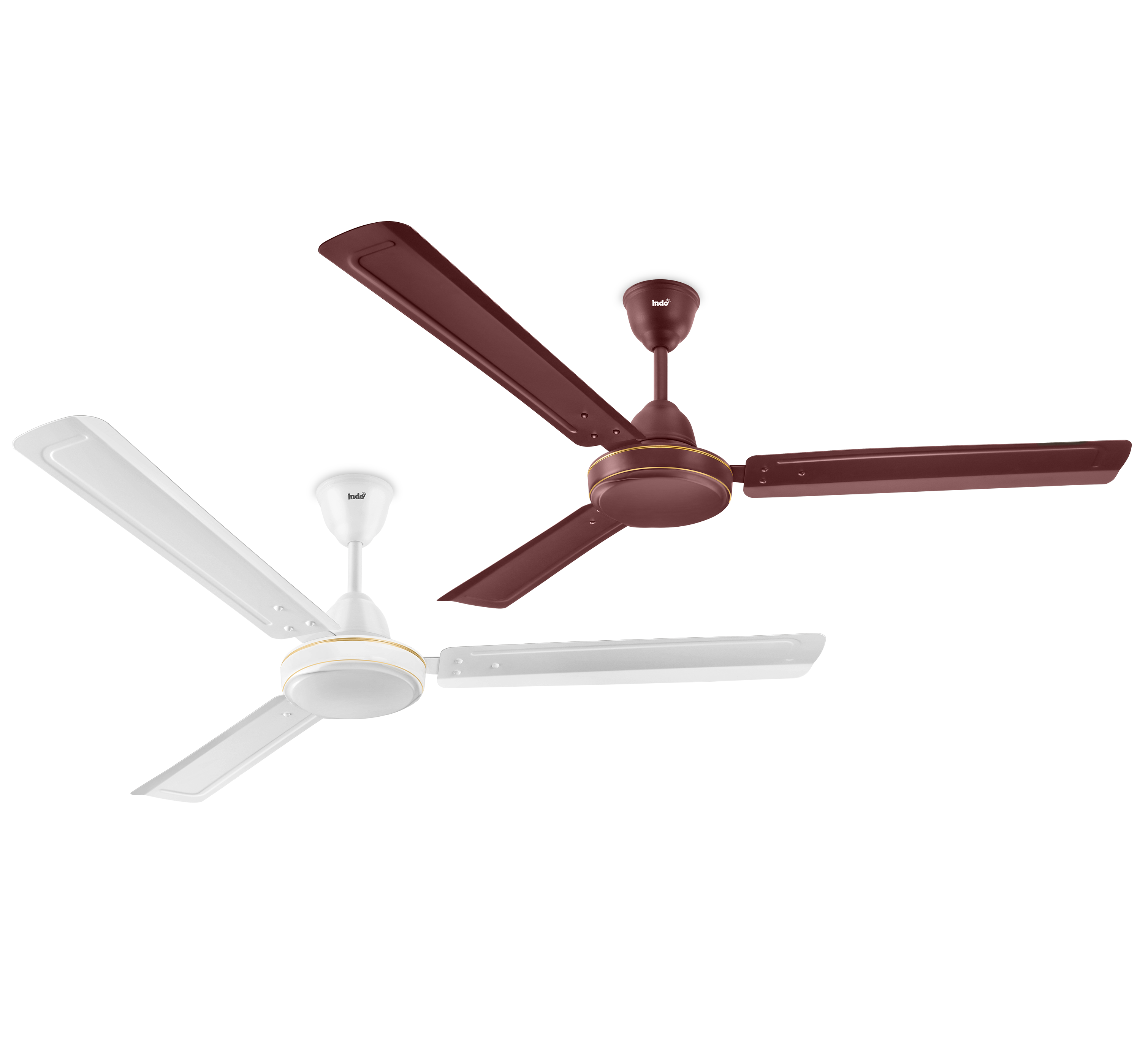 Indo CURVE Ceiling Fan Pack of 2| 1200mm Ceiling Fan for Home | Strong ...